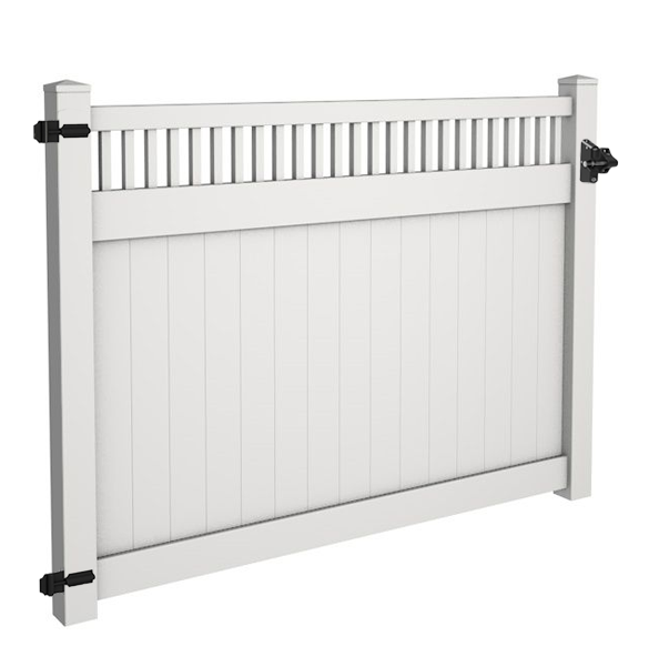 4' Tall Solid Privacy Fence with Closed Picket Top