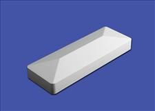 Box of (20) 2x6 Vinyl Rail External End Cap