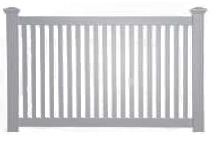 4' Tall Closed Picket Fence