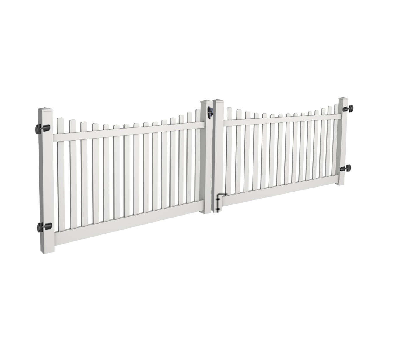 5-foot Tall Scalloped Picket Fence | 7/8-inch x 3-inch Pickets